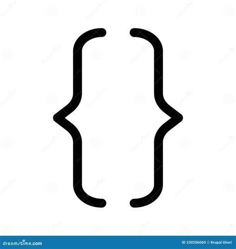 Font Brackets Icon Web Design In Vector 340951799