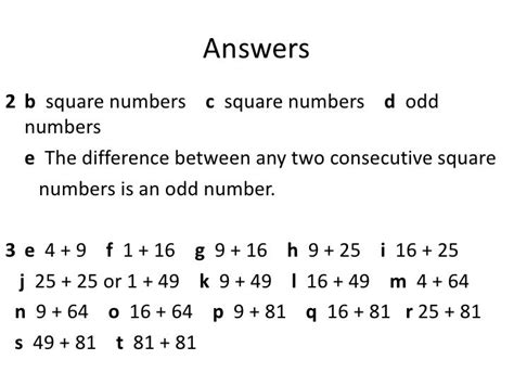 Lesson 1 Square Numbers