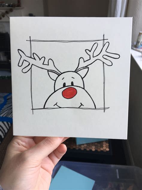 Rudolf Christmas Card Artofit