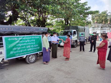 ပန်းတနော်မြို့နယ်အတွင်းရှိ အခြေခံလူတန်းစားပြည်သူများအား ဆန်နှင့်ကြက်ဥများ၊ အသားများ စျေးနှုန်း