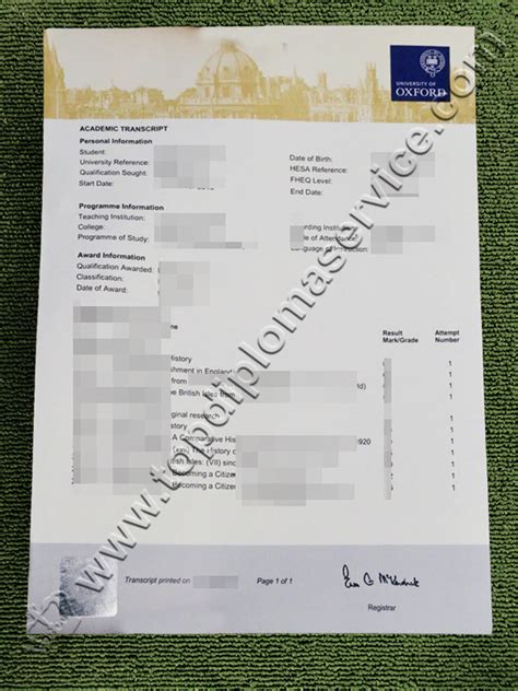 How Can I Order A University Of Oxford Fake Transcript Onlin