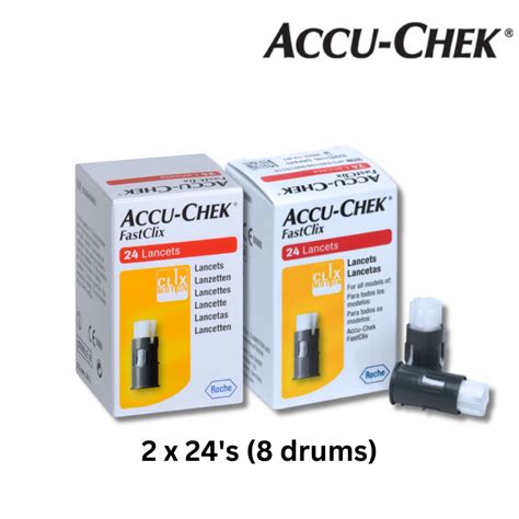 Accu Chek Fastclix Lancing Device And Lancets 100 2s 30s [accuchek
