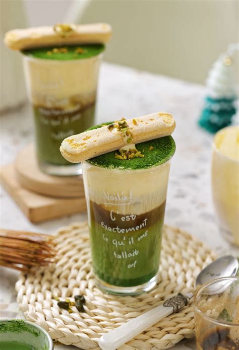 Matcha Tiramisu Latte 抹茶提拉米苏拿铁 Matcha Drink Menu Matcha Tiramisu
