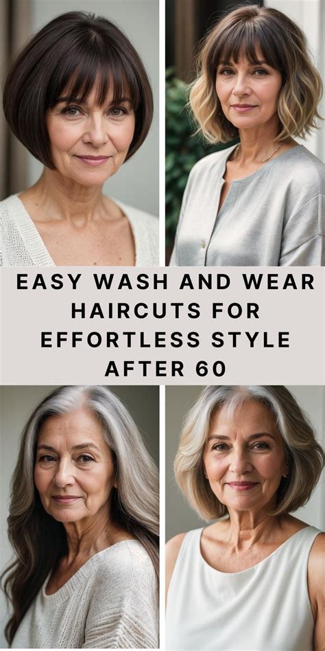 Stylish Wash And Wear Haircuts For Women Over 60 Artofit