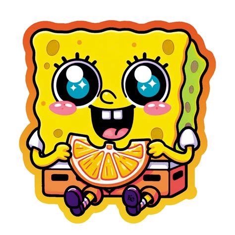 Spongebob Orange Peel Theory Sticker Shop Kimmy Carrera