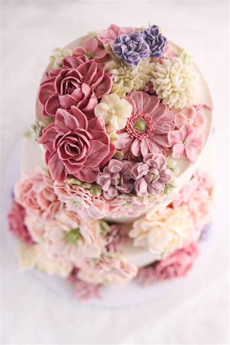 This Wedding Cake Was Basically A Garden In Buttercream — Rose Vanilla