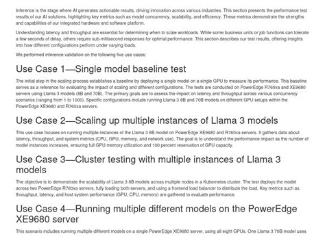 inference validation generative ai in the enterprise with nvidia gpus