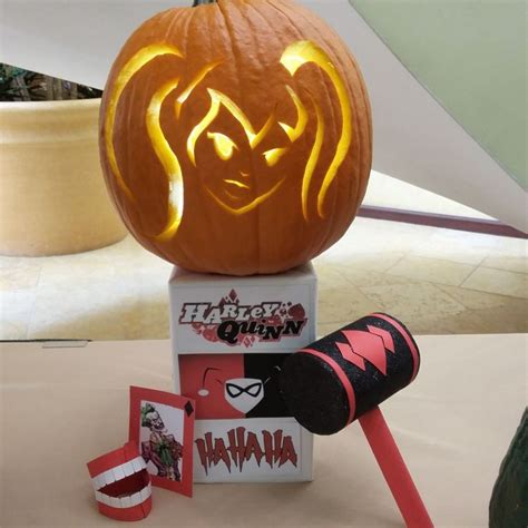 Harley Quinn Pumpkin Stencils