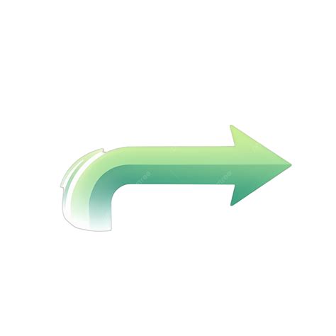 Green Circumferential Arrow Icon Green Maneuver Arrow PNG