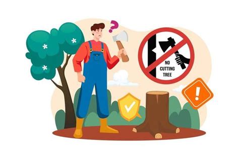 Tree Cutting Vector Art Icons And Graphics For Free Download