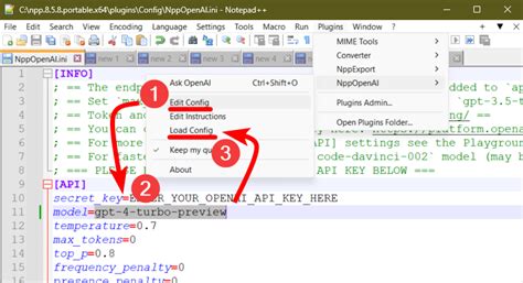 New Plugin NppOpenAI Notepad Community