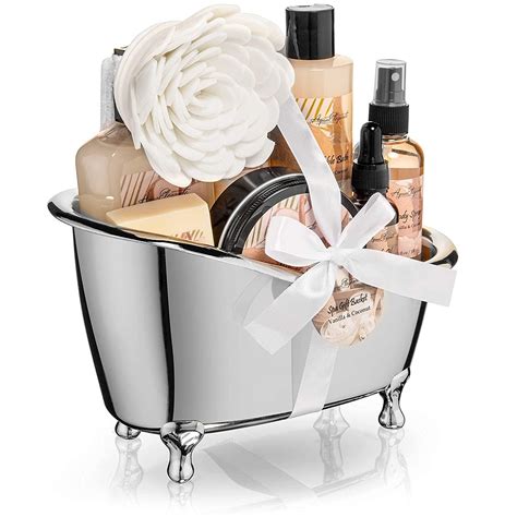 Luxury Spa T Basket For Women Coconut And Vanilla Bath Set Body