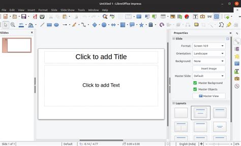 Create Your First Presentation Using Libreoffice Impress