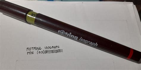 Rotring Isograph Technical Pen 0 3 Hobbies And Toys Stationary And Craft