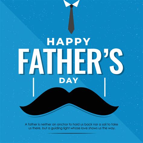 Happy Fathers Day Post Design Template 11171014 Vector Art At Vecteezy