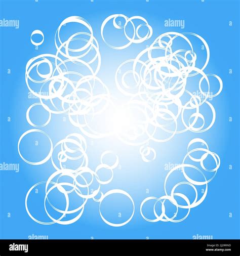 Random Chaotic Overlapping Circles Composition Randomness Concept