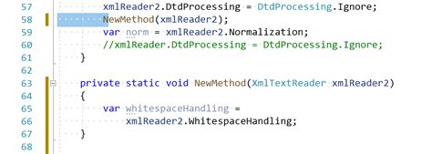 C Extract Method Selects Wrong Part Of Code · Issue 58971 · Dotnet