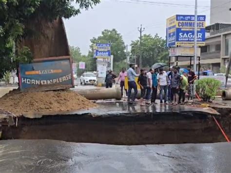 Gujarat Trees Uprooted Roads Blocked Cars Damaged Due To Heavy