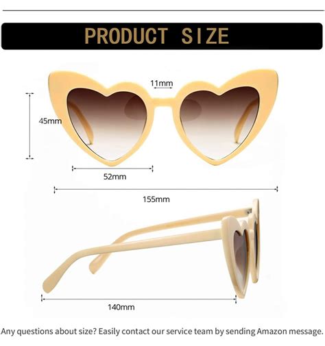 Vintage Heart Shaped Sunglasses For Women Clout Goggle Kurt Cobain