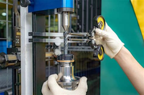 Testing And Checking Cutting Tools For Runout On A Stand In The Centers