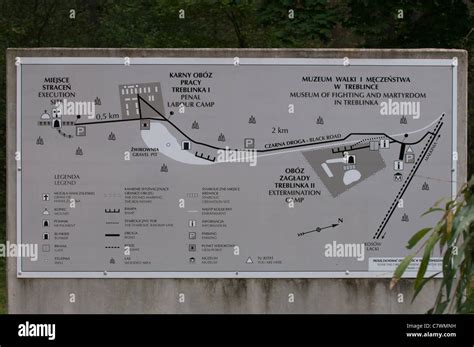 Karte Der Vernichtungslager Treblinka Stockfotografie Alamy