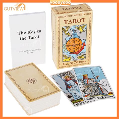 Jual Ramalan Kartu Tarot Asli Set Kartu Tarot Portabel Panduan Bahasa