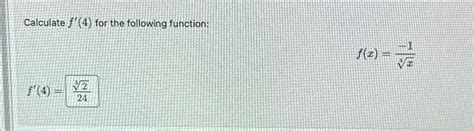 Solved Calculate F4 ﻿for The Following