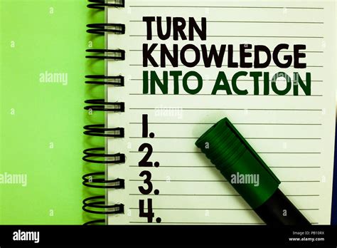 Handwriting Text Turn Knowledge Into Action Concept Meaning Apply What