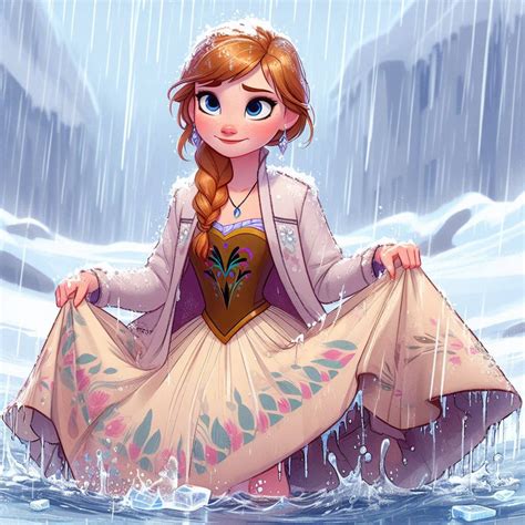 Anna In Cream Dress Wetlook By Chryslerfire On Deviantart