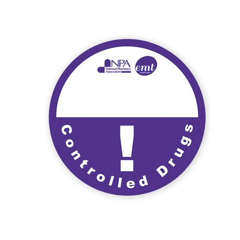 Controlled Drugs Alert Labels Emt Healthcare