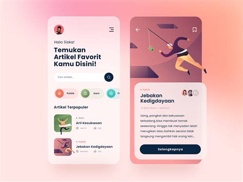 Article App Design Exploration On Behance