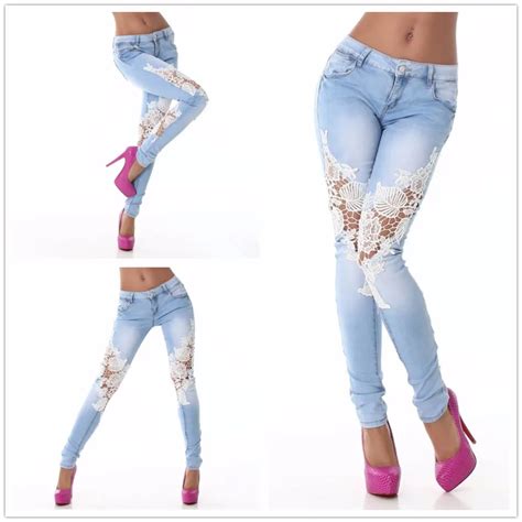 Xl Fashion Hole Jeans For Women Plus Size Beggar Hole Ripped Pants