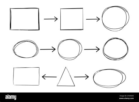 Mind Map Infographic Diagram Doodle Line Free Hand Drawing Idea Scheme