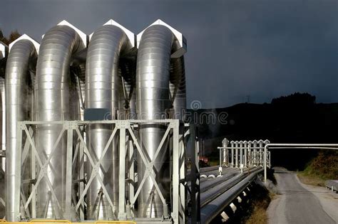 Geothermal Power Expansion Pipes On Geothermal Power Field Affiliate Expansion Power