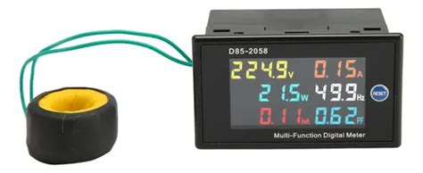 Medidor De Corriente Alterna Panel Digital Lcd Monofásico Cuotas Sin Interés