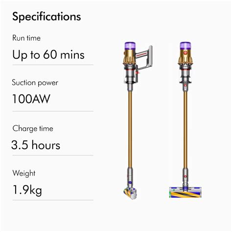Dyson V12 Detect Slim Absolute Cordless Vacuum Cleaner Goldgold With
