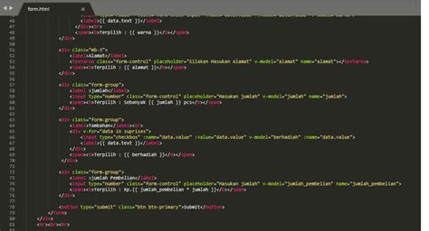 Form Dan Filtering Di Vuejs