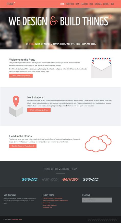 20 best web design wordpress templates and themes free and premium templates