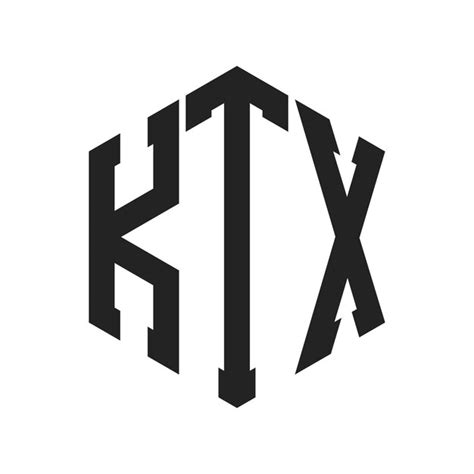 Ktx Logo Design Initial Letter Ktx Monogram Logo Mit Hexagonform