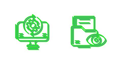 Synchronization And Data Visualization Icon 32885700 Vector Art At Vecteezy