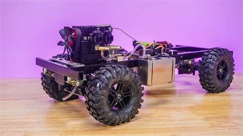 Off Road Rc Car With 2 Cylinder Four Stroke Engine Youtube