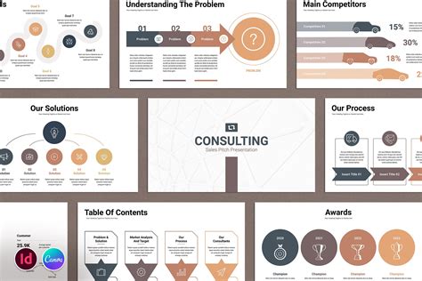Consulting Presentation Template Presentation Templates ~ Creative Market