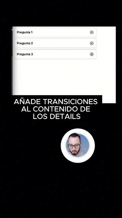 Estila Y Anima El Contenido De Los Details Con Html Y Css Html Css Desarrollofrontend
