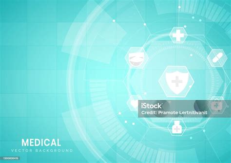 추상적인 파란색 육각형 배경 의료 기술 및 과학 개념 및 건강 관리 아이콘 패턴 3차원 형태에 대한 스톡 벡터 아트 및 기타 이미지 3차원 형태 개념 건강관리와 의술