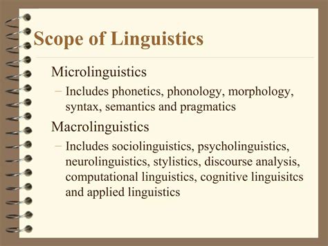 Introduction To Linguistics Ppt