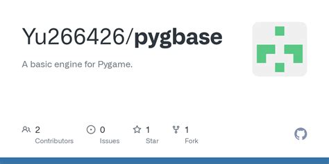 Github Yu266426pygbase A Basic Engine For Pygame