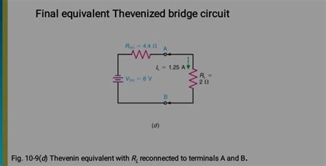 Solved Final Equivalent Thevenized Bridge Circuit R 440