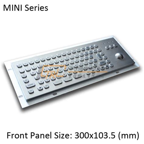 MINI Keys Stainless Keyboard With Optical Trackball Mini Metal Trackball Keyboard Mini