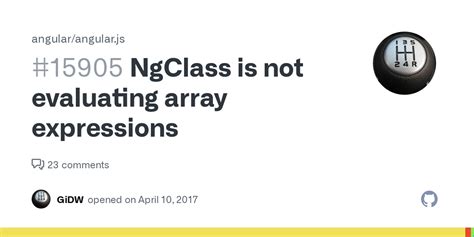 Ngclass Is Not Evaluating Array Expressions · Issue 15905 · Angular