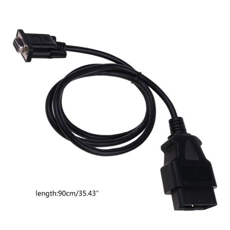 Universele Obd2 16pin Om Db9 Rs232 Adapter Cable C Vicedeal